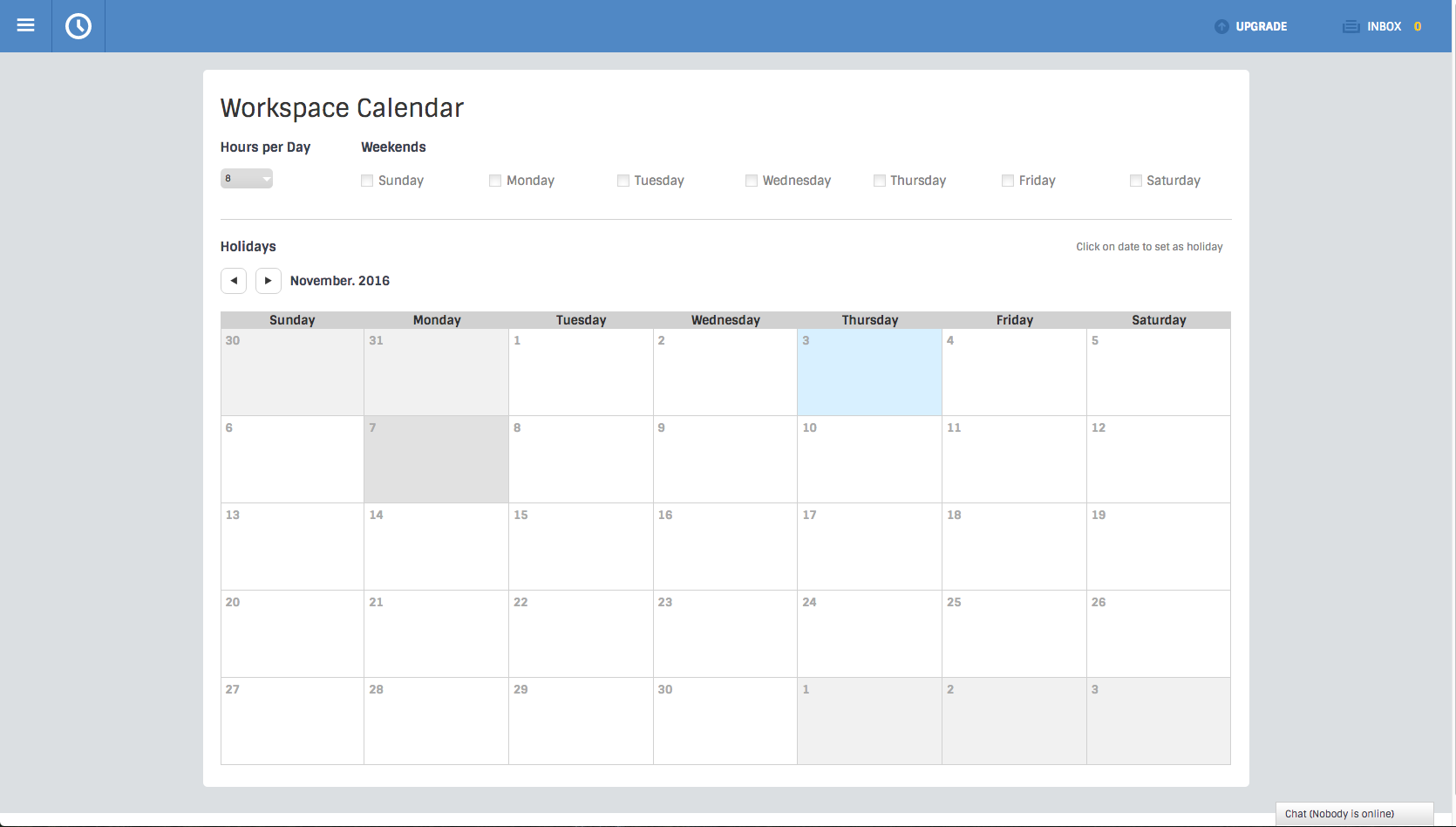 Manage your workspace calendar | Binfire